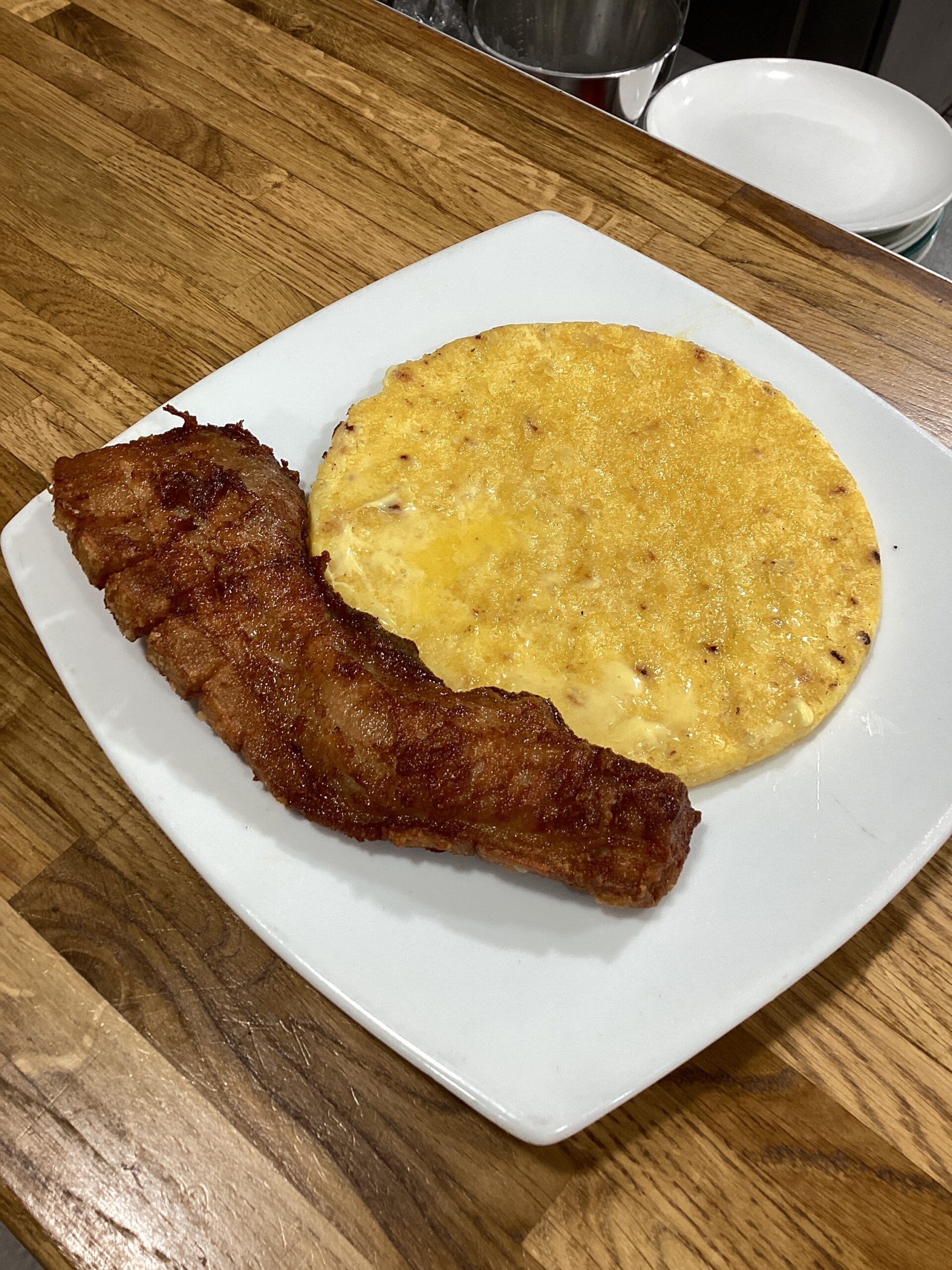 Arepa con Chicharron – Blankita Restaurant